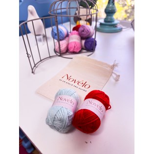 Kit com 2 mini novelos de lã - Novelo Marketplace Ltda